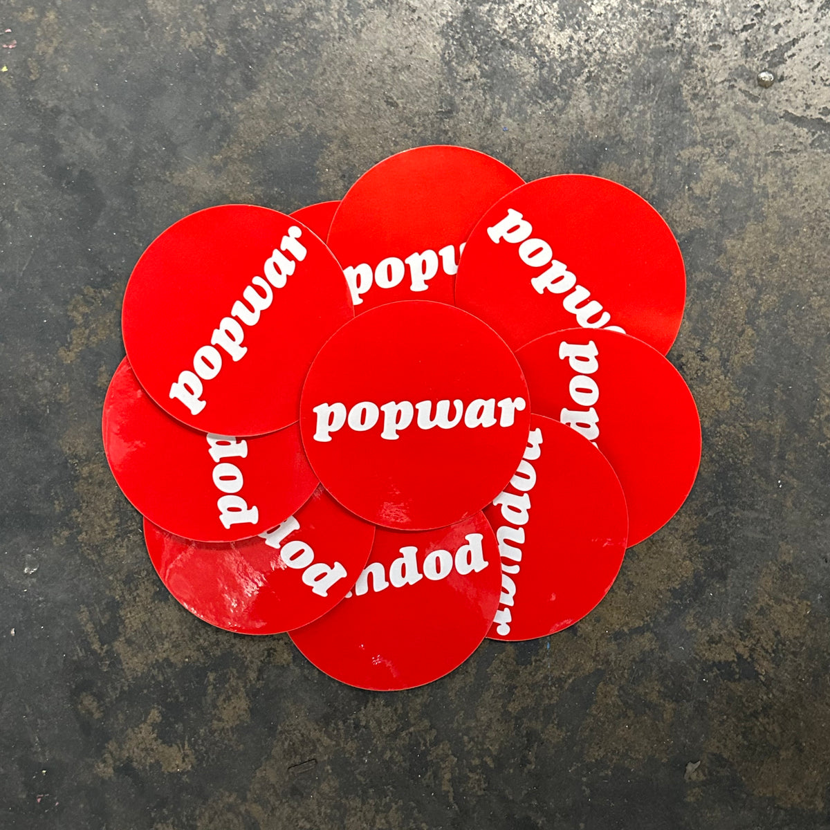 Vintage Sticker Pack 10 Popwar Skateboards 3.5" Circles – Scream ...