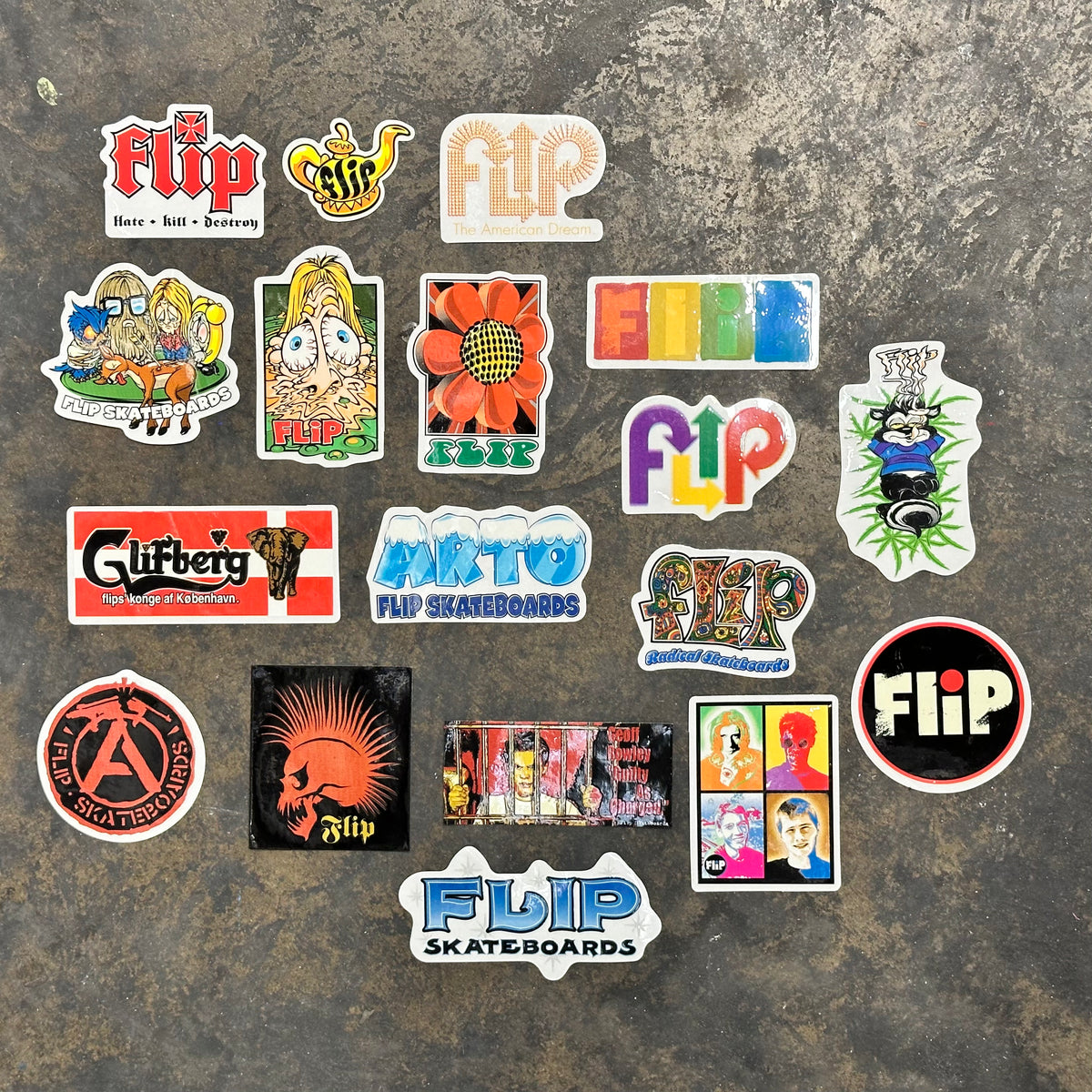 Vintage Sticker Pack Flip Skateboards Tom Penny, Geoff Rowley, Arto, R ...
