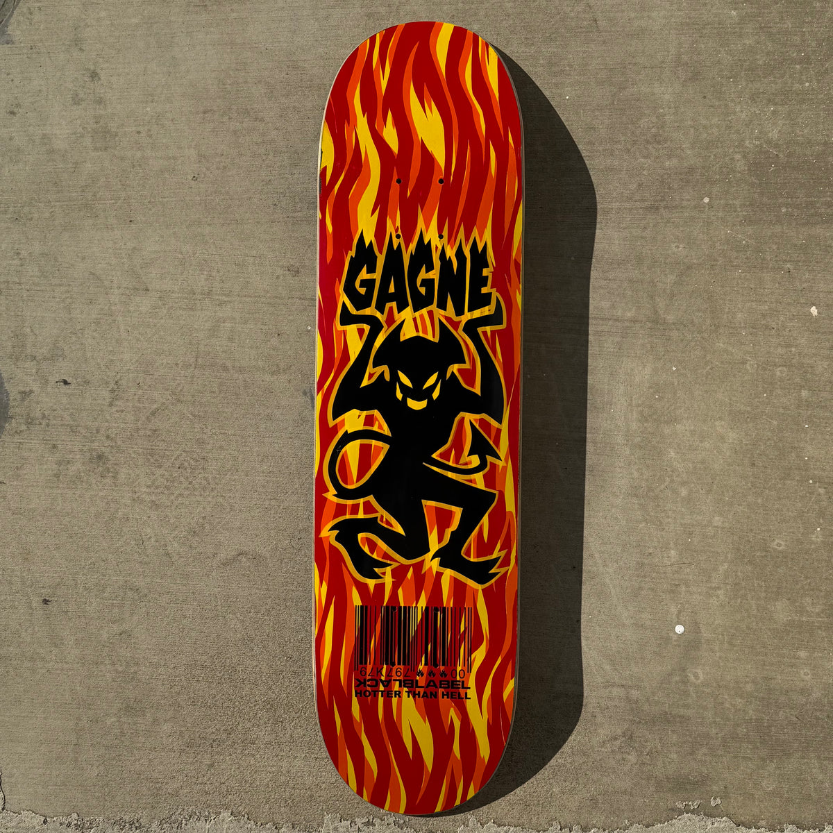 Vintage Black Label Skateboards Jim Gagne Flame Demon Model 1998 ...